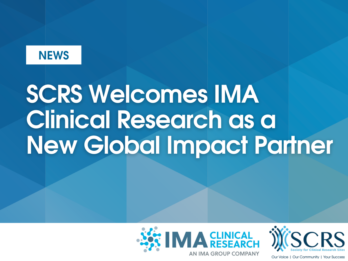 SCRS Welcomes IMA Clinical Research as a New Global Impact Partner ...