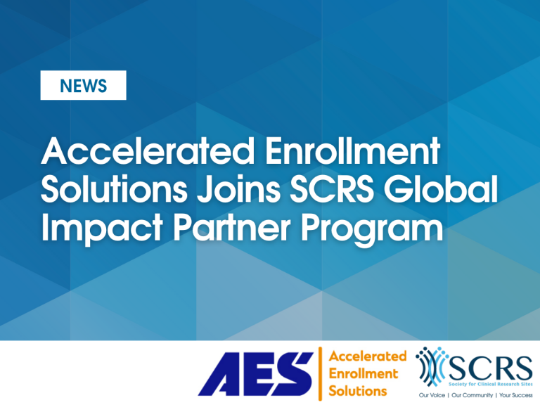 Accelerated Enrollment Solutions Joins SCRS Global Impact Partner ...