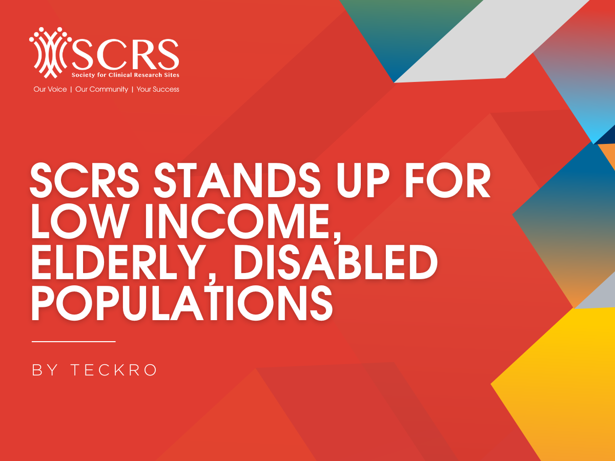 SCRS Stands Up for Low Income, Elderly, Disabled Populations | Society ...