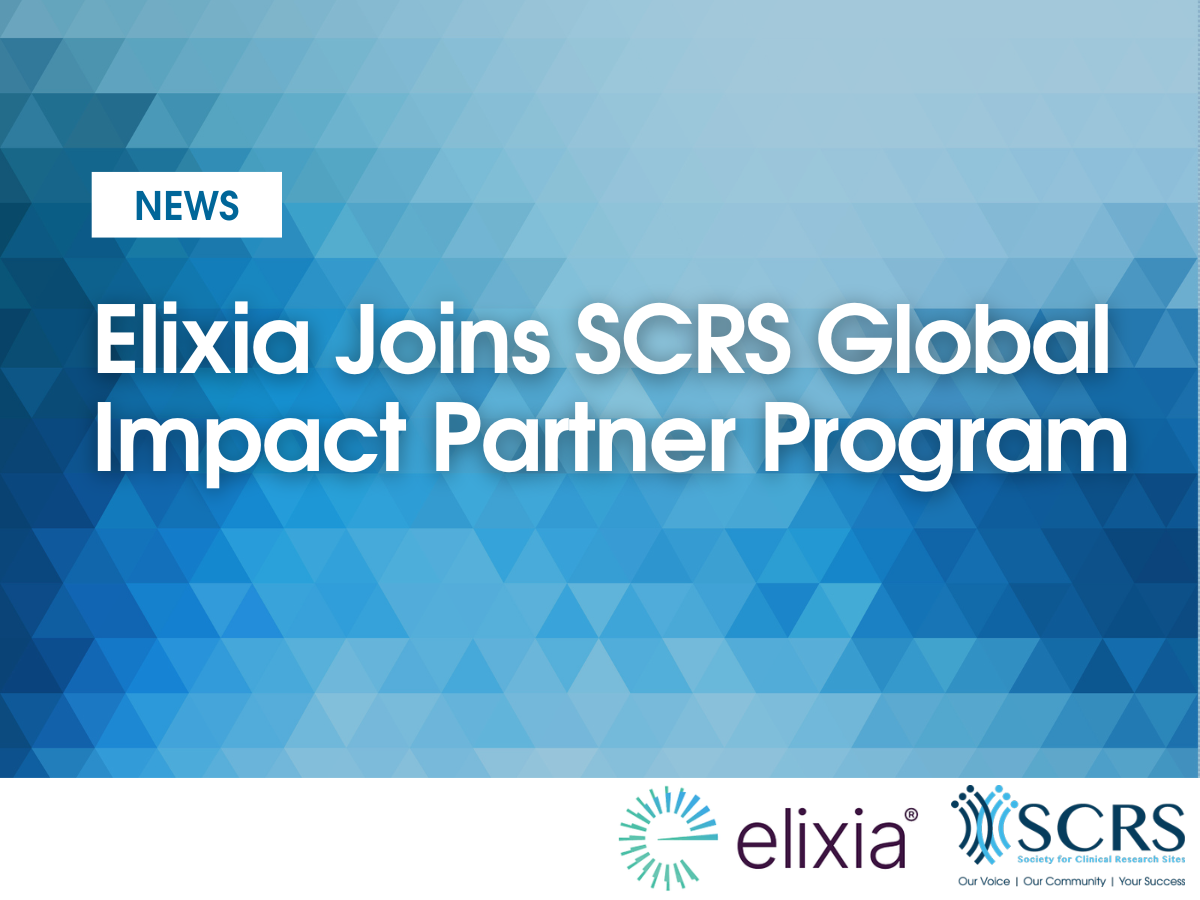 Elixia Joins SCRS Global Impact Partner Program | Society for Clinical ...