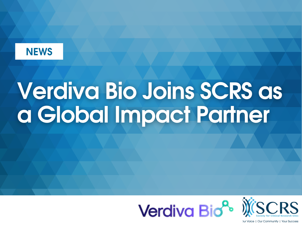 Verdiva Bio Joins Society for Clinical Research Sites (SCRS) as a ...